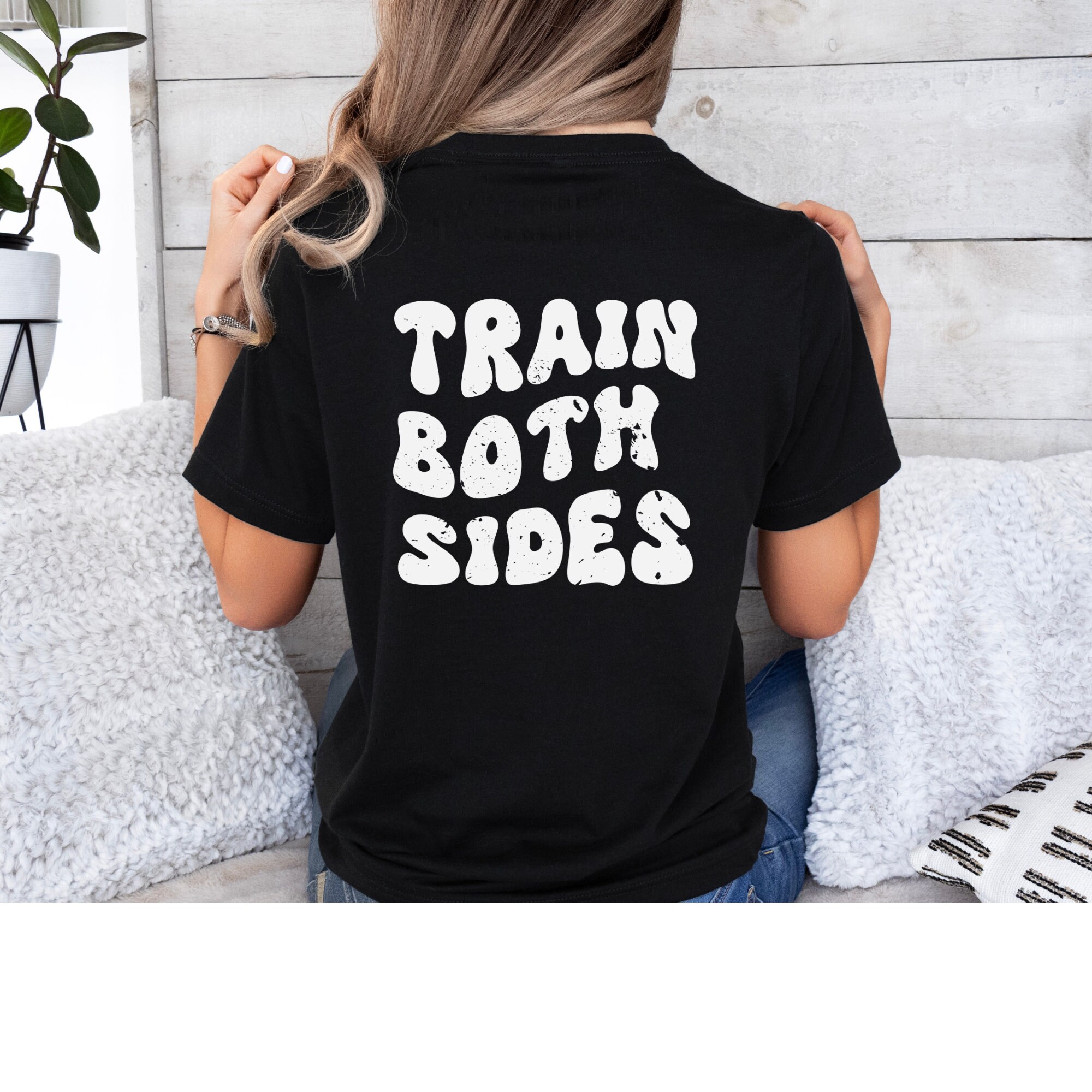 Train Both Sides Shirt, Pole Dance Gift, Pole Dance Shirt, Training ...