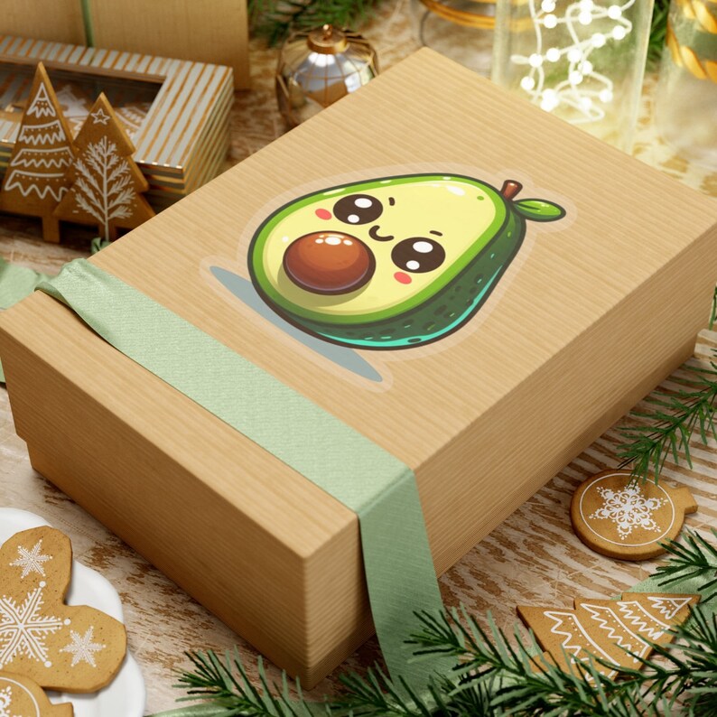Cute Avocado Sticker for Water Bottles, Laptops, Gifts, Avocado Sticker ...