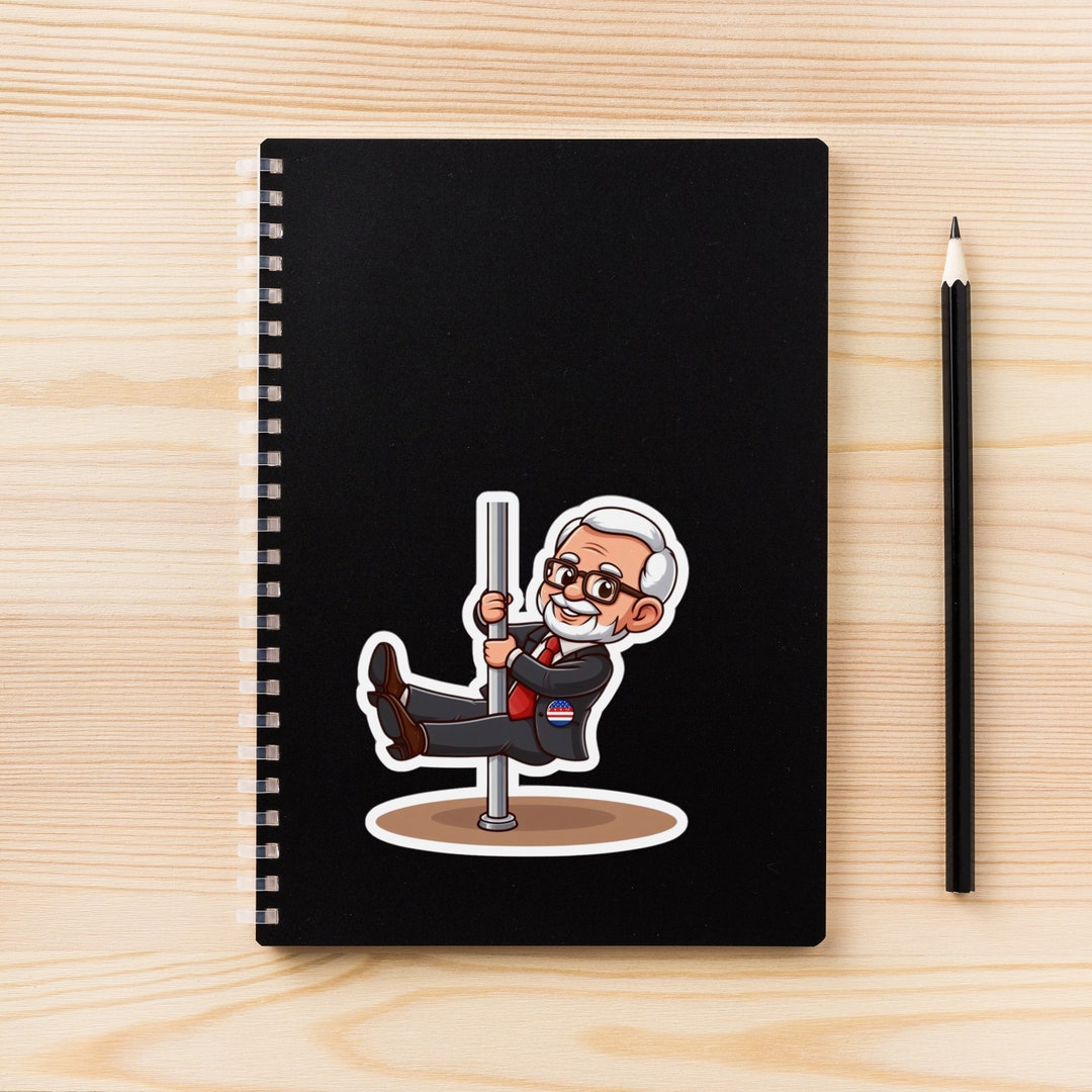 Politician Pole Dance Sticker, Funny pole-itician Sticker for Water ...