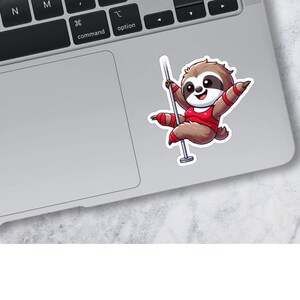 Pole Dancing Sloth Sticker, Funny Sloth Sticker for Water Bottles ...