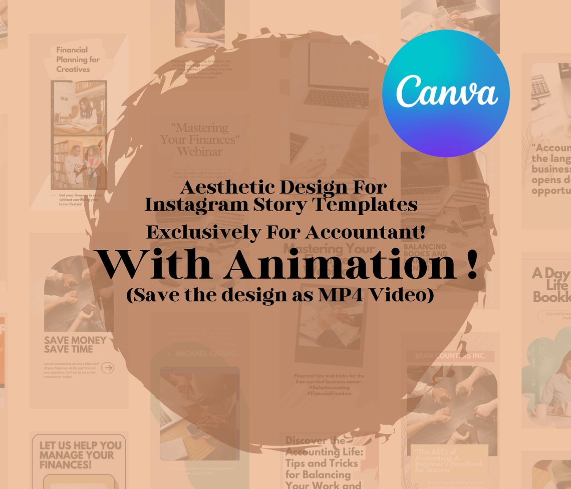 40 Instagram Story Templates With Animation for Accountant, Canva ...