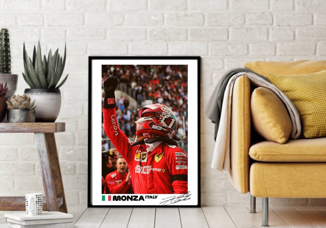 Charles Leclerc Monza Win Wall Art - Etsy