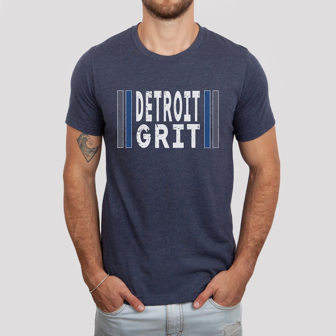 Detroit Grit T Shirt, Detroit Football Shirt, Detroit Pride Shirt ...