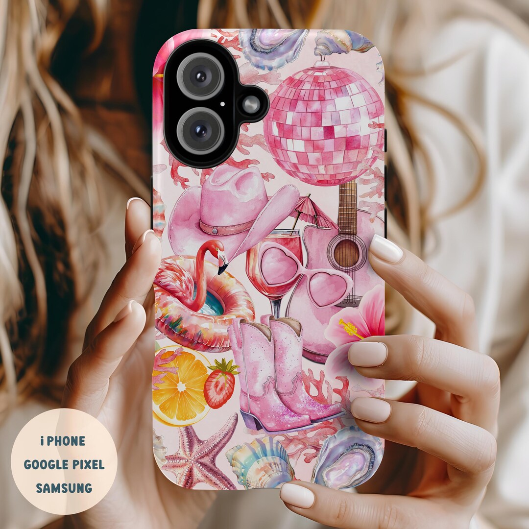 Preppy Coastal Cowgirl Collage Phone Case for Iphone, Samsung Galaxy ...