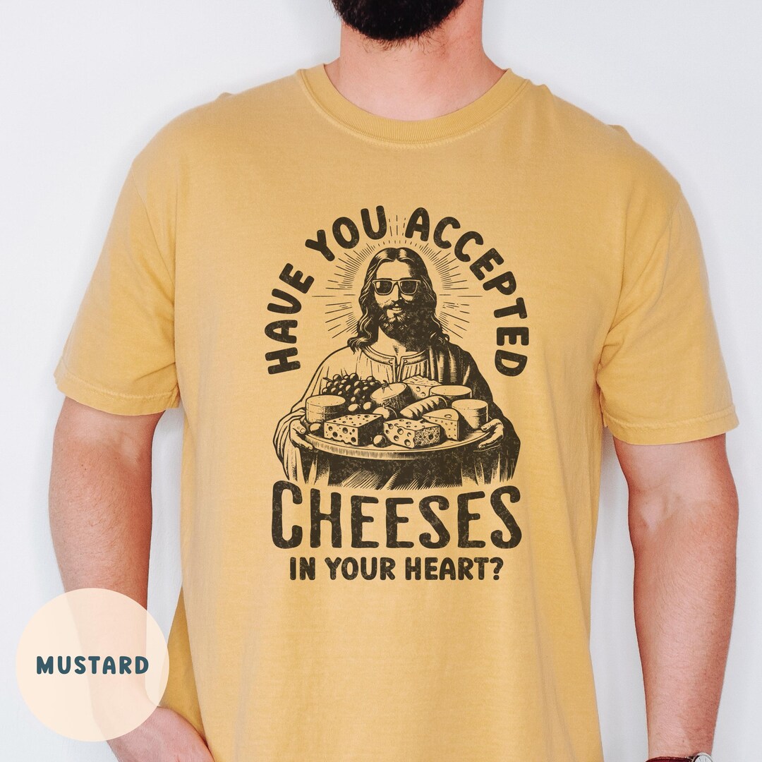Cheesy Jesus, Funny Jesus Meme, Hilarious Cheese Lover Gift, Funny ...