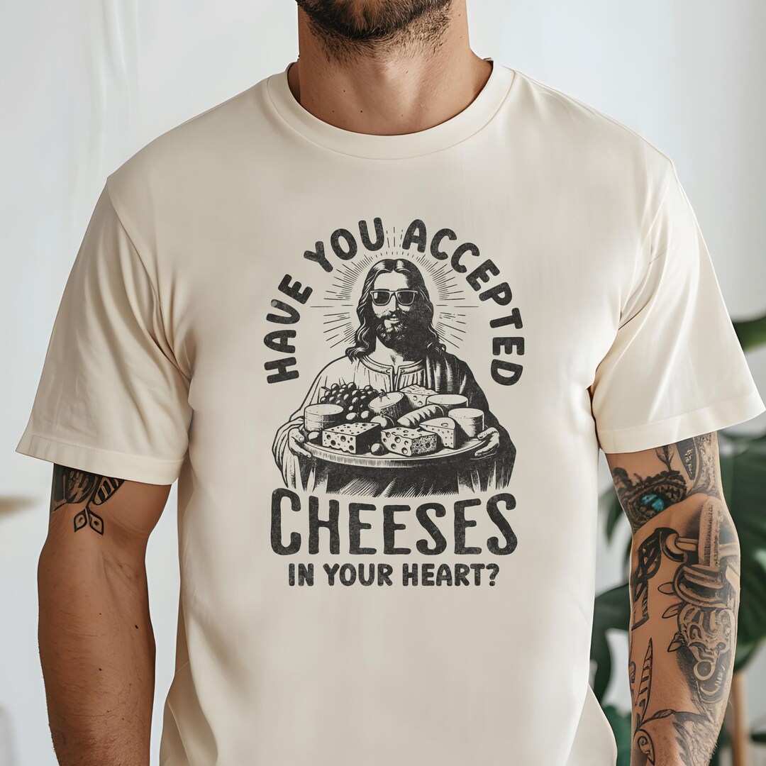 Cheesy Jesus, Funny Jesus Meme, Hilarious Cheese Lover Gift, Funny ...