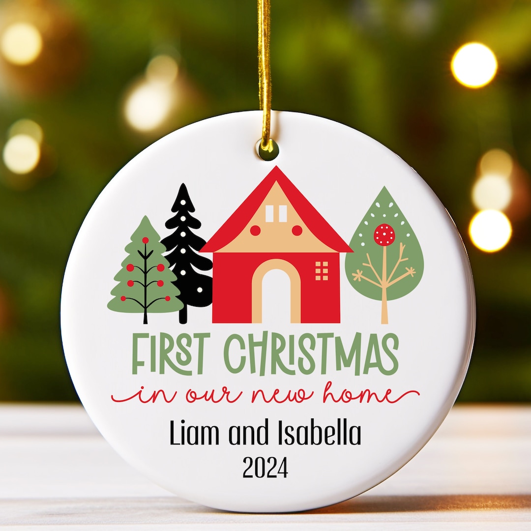 Personalized First Christmas in Our New Home Ornament, Custom New Home ...