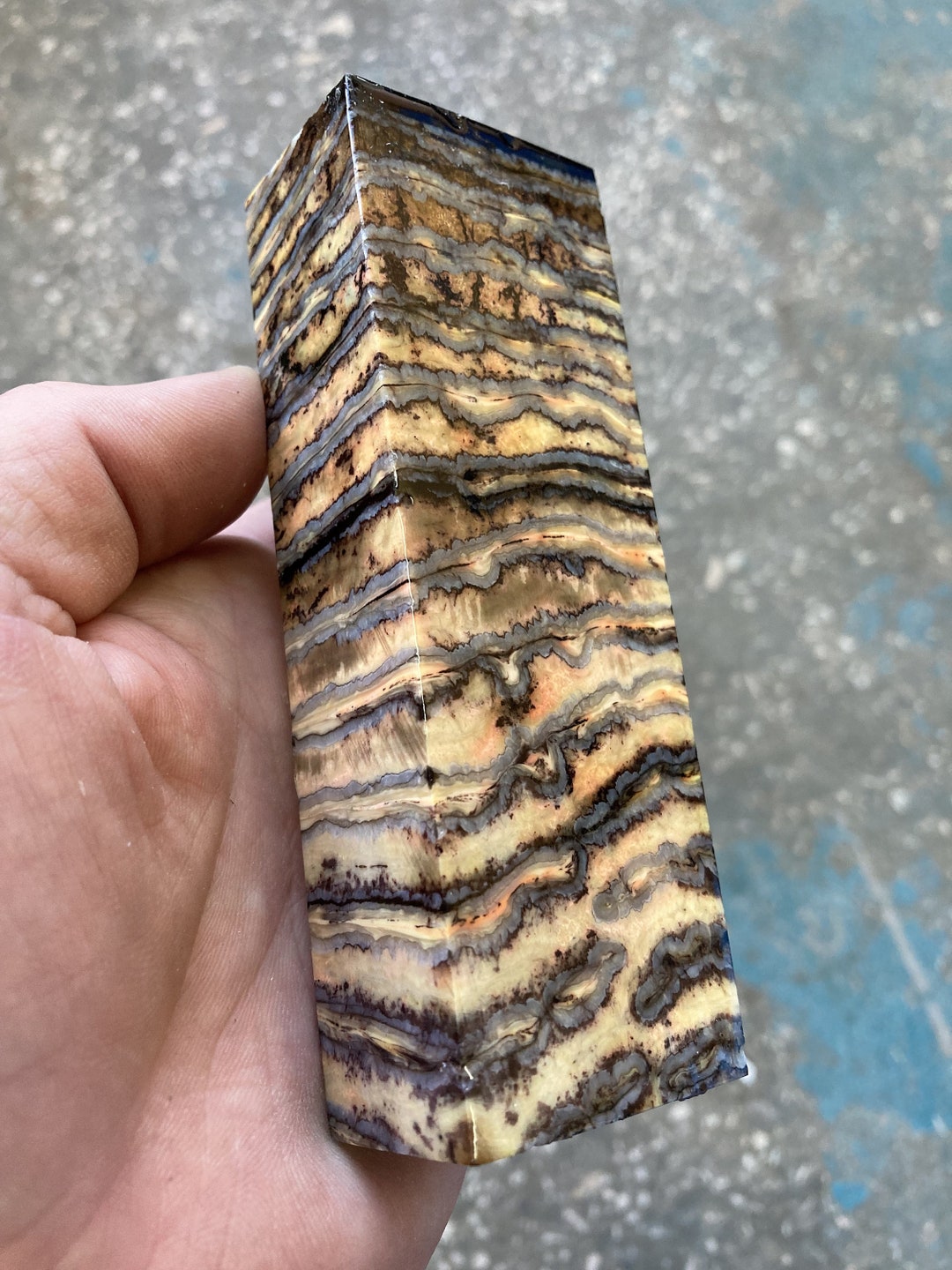 Mammoth Tooth Stabilized Handle, Resin Reproduction Replica N/0. T304 ...