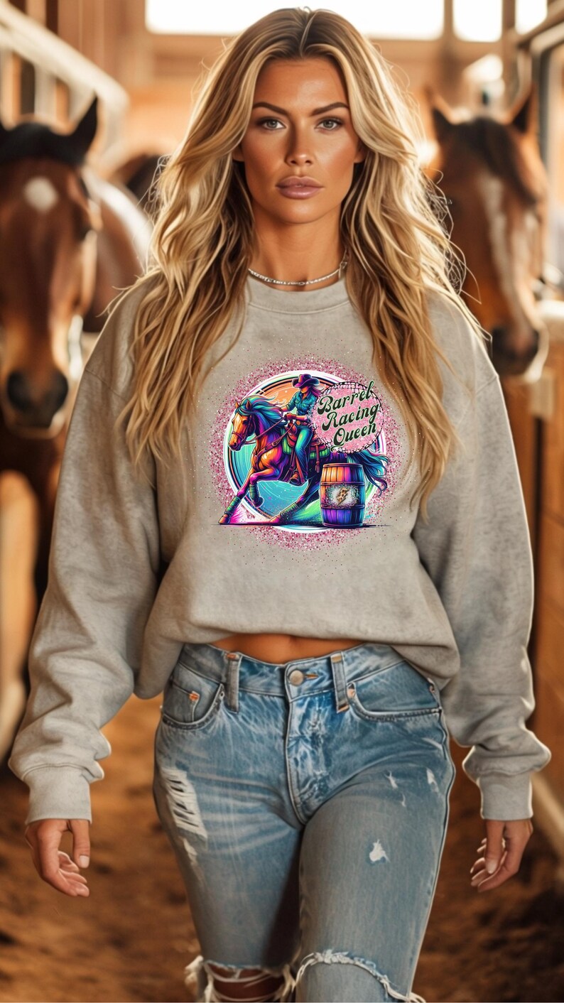 Barrel Racing Queen PNG, Cowgirl Png, Barrel Racing Png, Rodeo ...