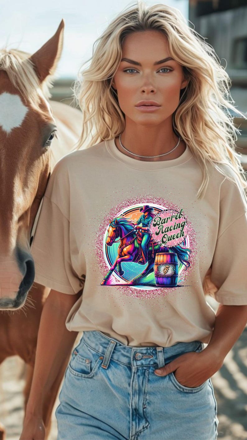 Barrel Racing Queen PNG, Cowgirl Png, Barrel Racing Png, Rodeo ...