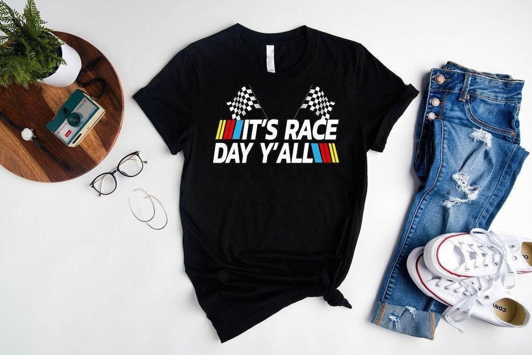 Race Day Shirt, Checkered Flag T-shirt, Unisex Car Shirts, Nascar Fans ...