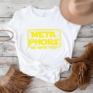 Metaphors Be With You Funny English Teacher Shirt,grammar T-shirt,book ...