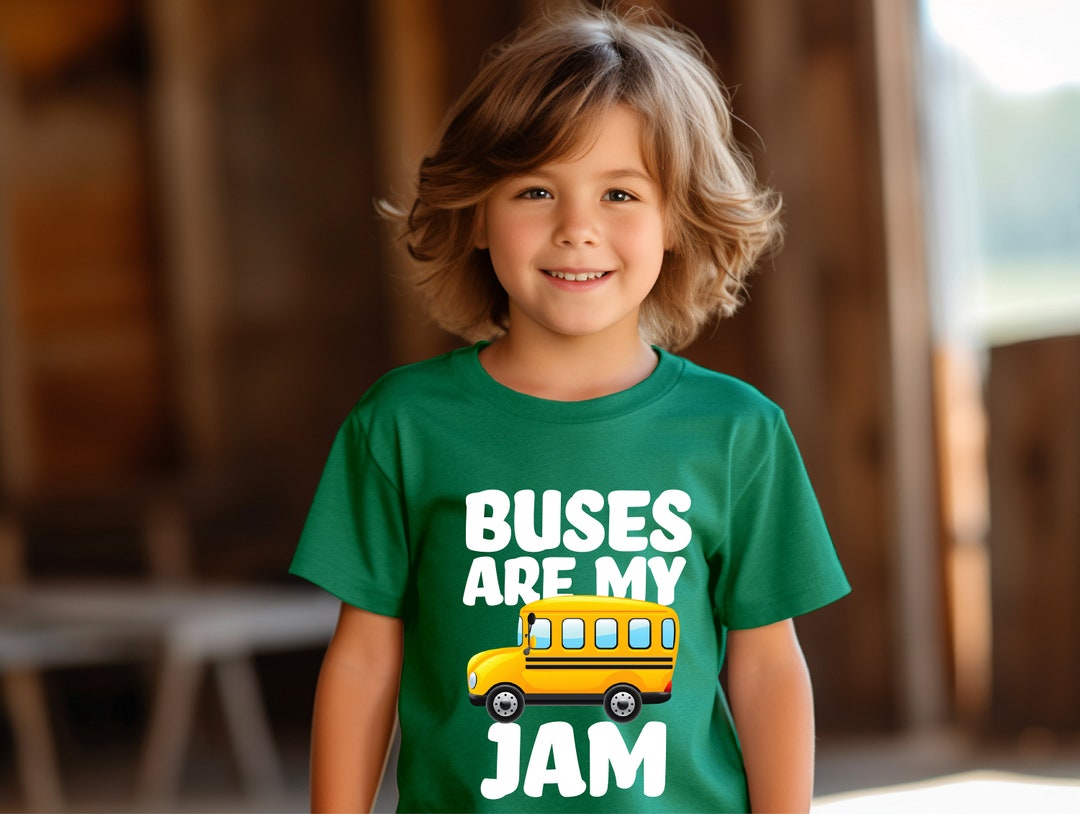 Vintage School Bus Shirt for Kids, Buses Are My Jam T-shirt, Retro ...