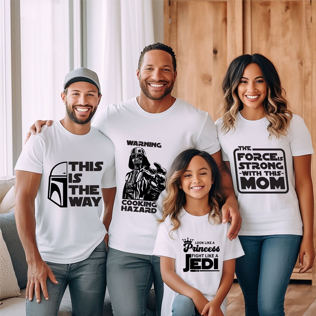 Disney Star Wars Family Shirts, Custom Star Wars Matching Gift Shirts ...