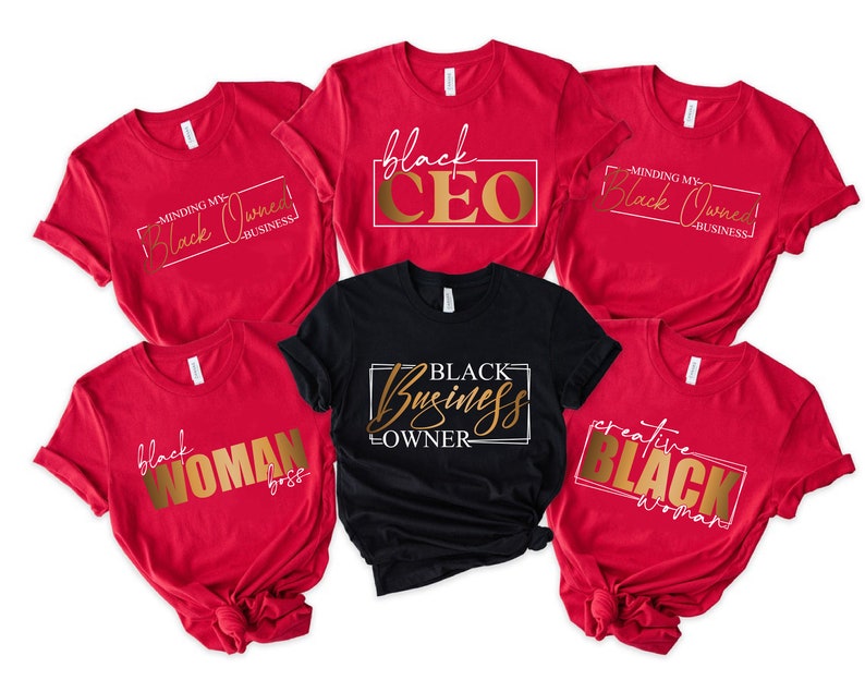Black Owned Business Team Shirts, Black Business Owner T-shirt, Minding ...