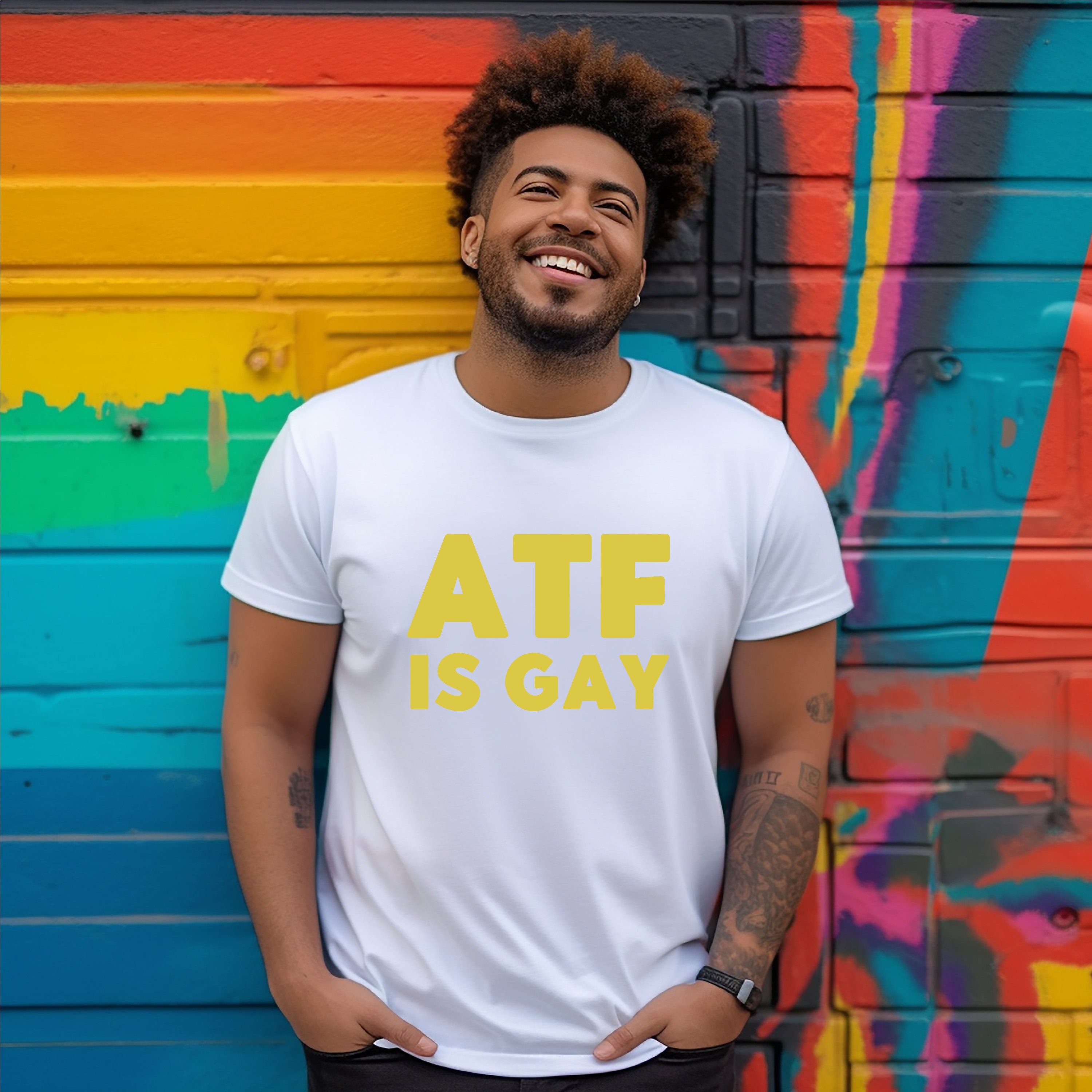 ATF is Gay Shirt, Gay Pride Outfit Gifts, Pride Month Gift, Say Gay ...