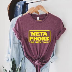 Metaphors Be With You Funny English Teacher Shirt,grammar T-shirt,book ...