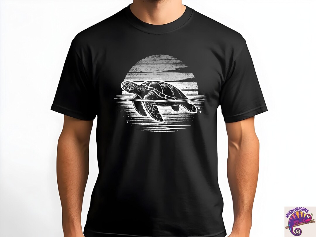 Sea Turtle Tee, Marine Life Graphic Tee, Save the Turtles T-shirt ...