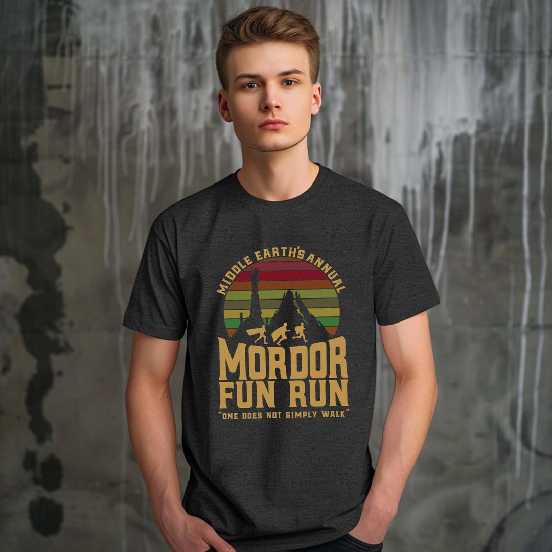 Unisex Mordor Shirt, Trendy LOTR T-shirt, Mordor Fun Run Shirt, Middle ...