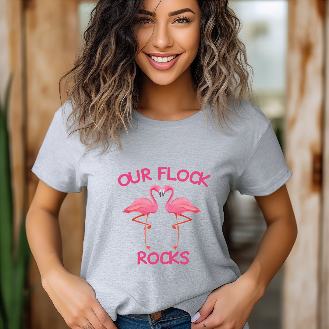 Our Flock Rocks Shirt,trendy Summer T-shirt,miami Bachelorette Tanks ...