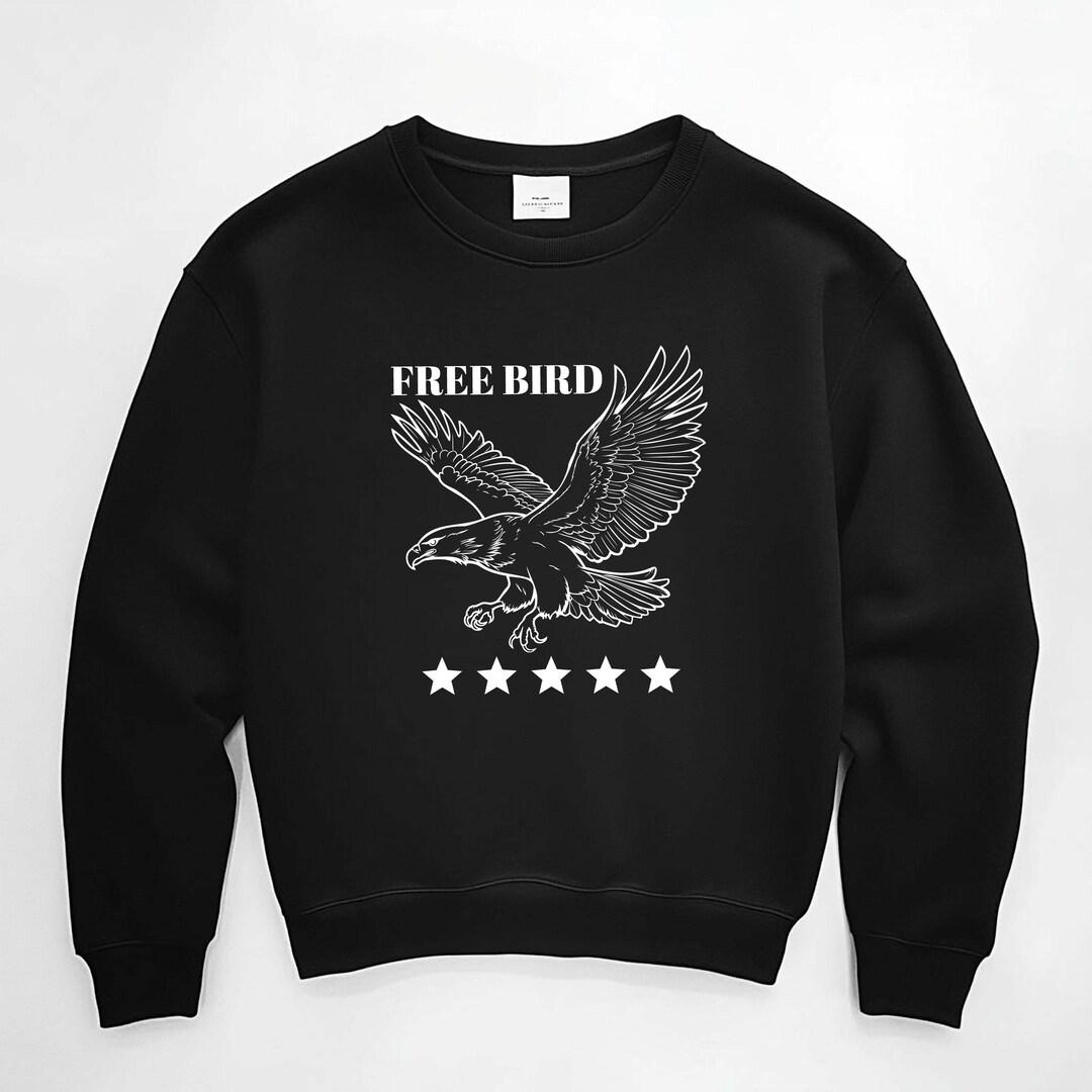 Free Bird T-shirt, Retro Music Shirt, Eagle Shirt, Free Bird Sweatshirt ...