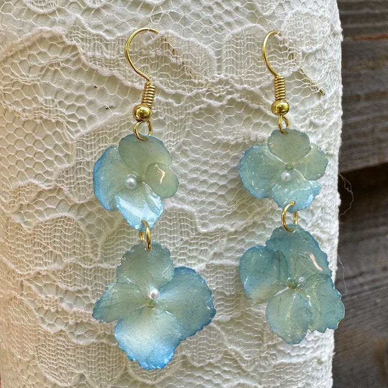 Hydrangea Earrings - Etsy