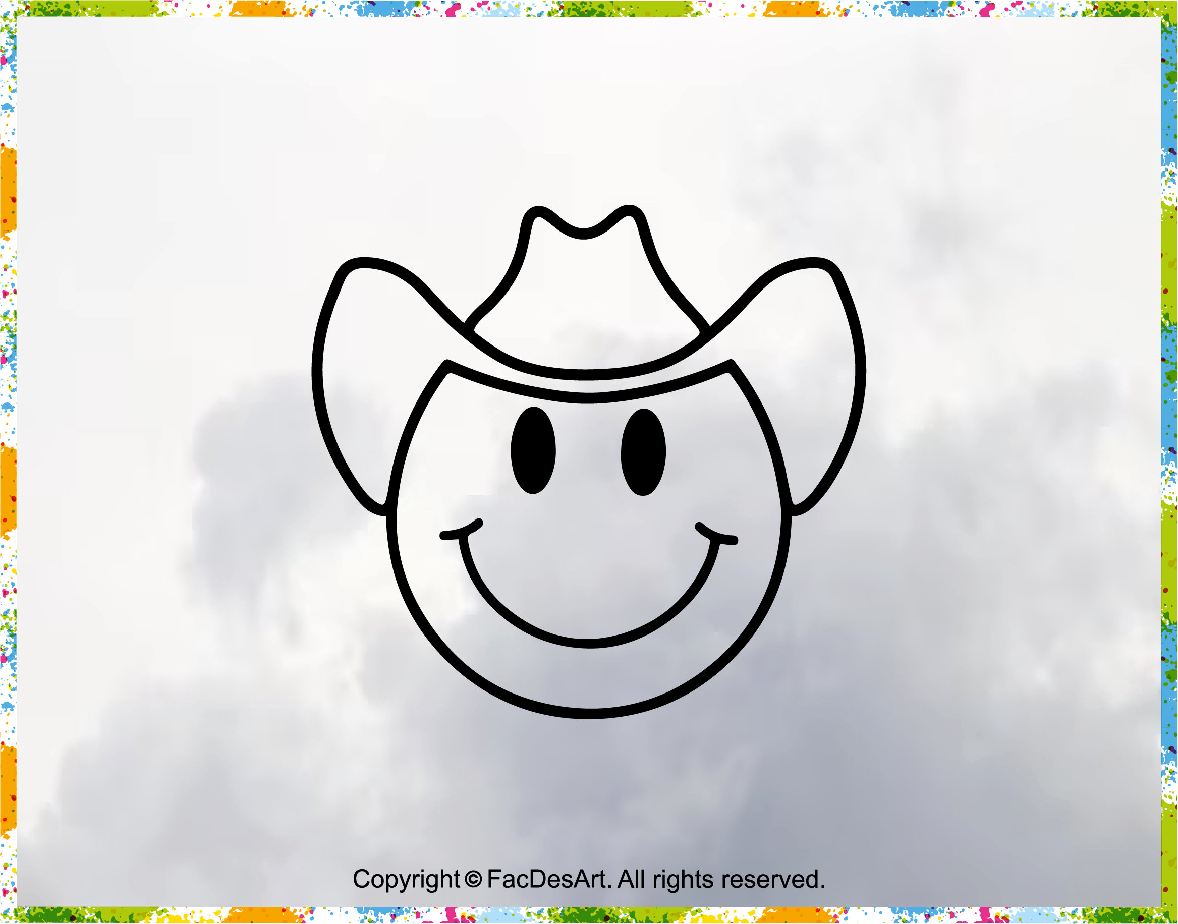 Cowboy Smile Svg, Cowboy Svg, Smile Svg, Howdy Svg, Howdy Smile Svg ...