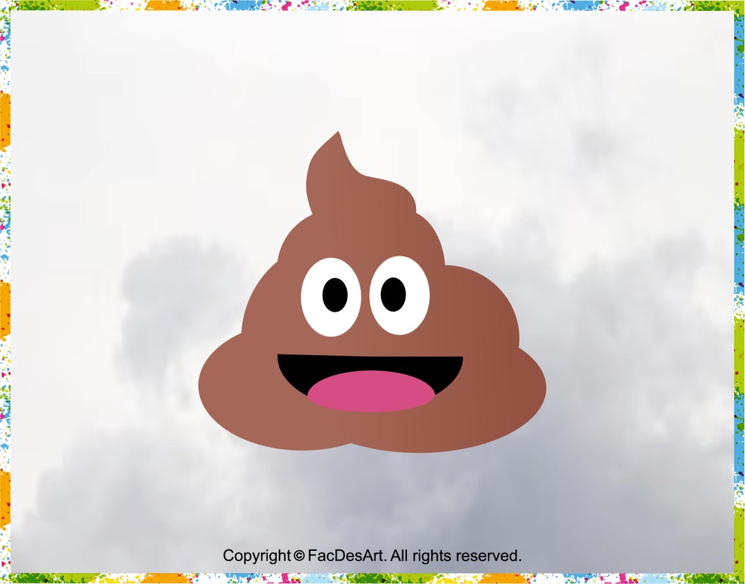 Poop Emoji Svg, Poop Svg, Poop Clipart, Funny Poop Design, Funny Design ...