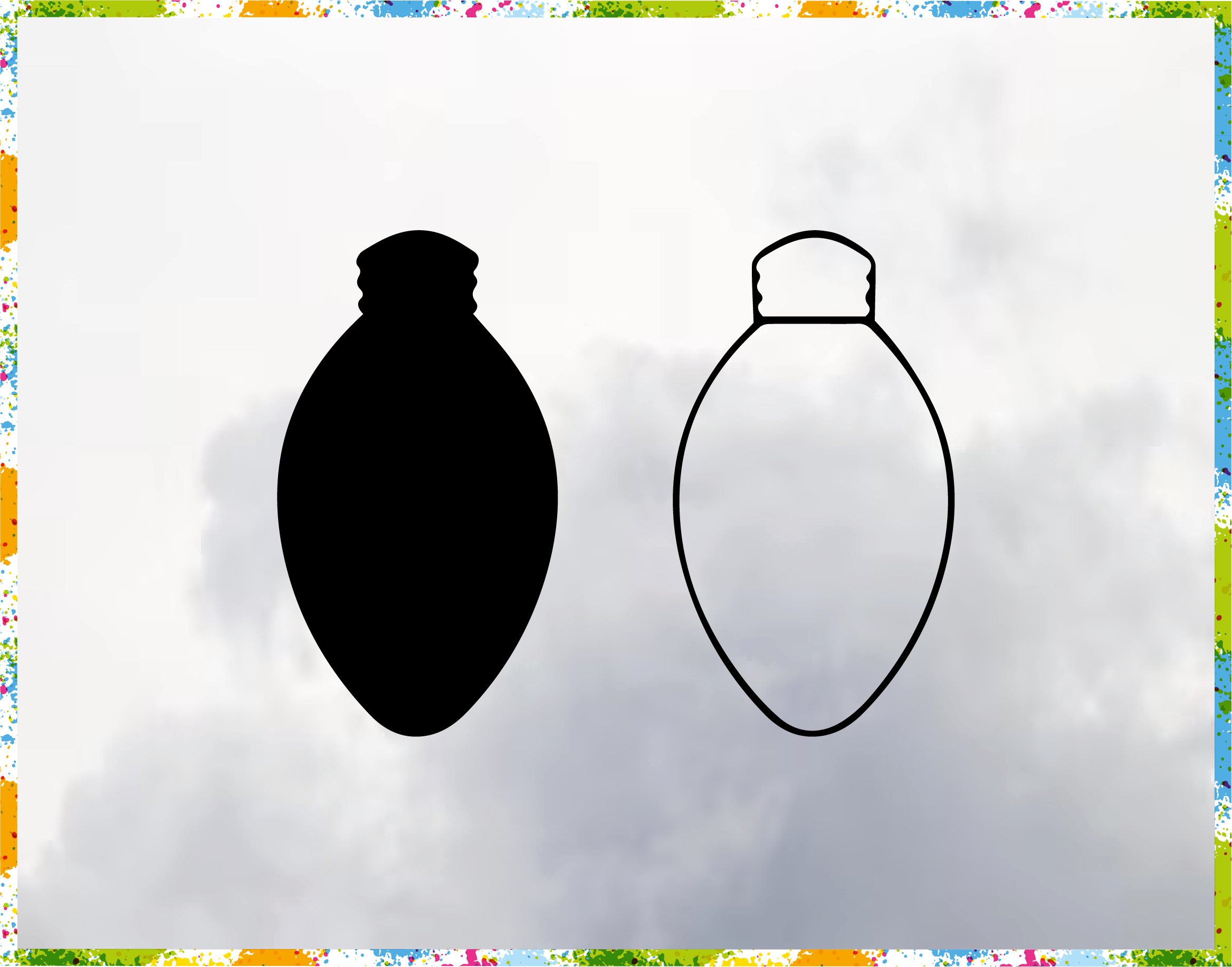 Christmas Light Bulb Svg, Christmas Svg, Light Svg, Bulb Svg, Light ...