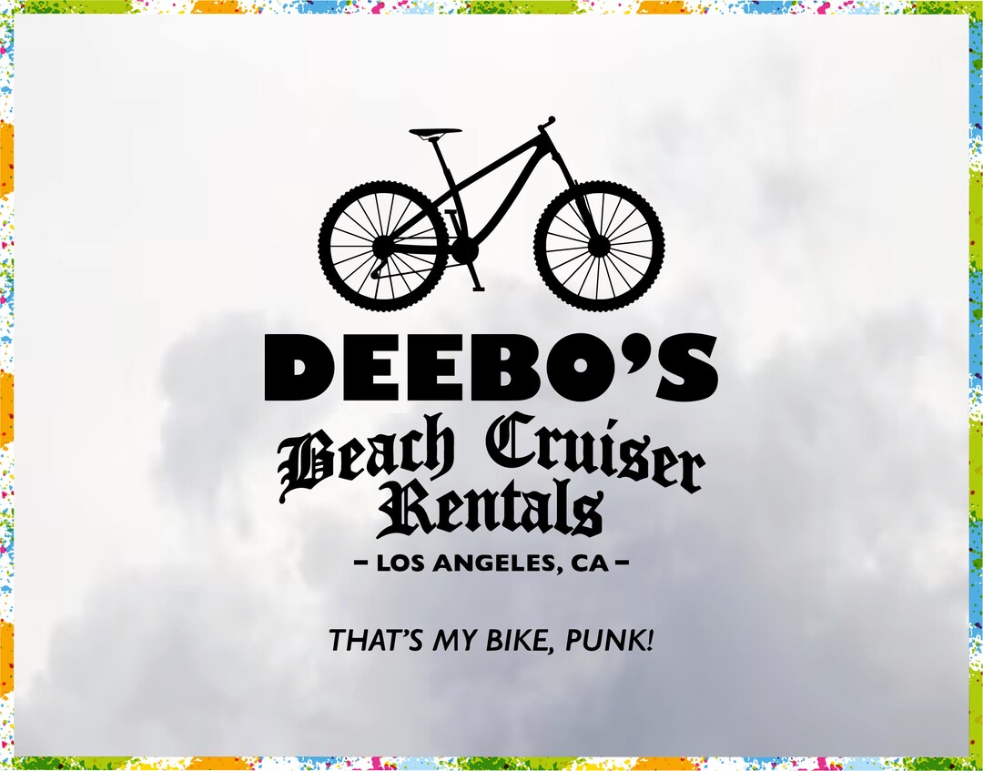 Deebo's Bike Rental Svg, Deebo Svg, Big Worm Svg, Ice Cube, Mens Rapper ...