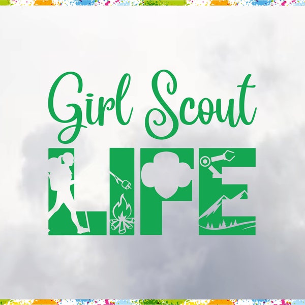 Girl Scout Life Svg - Etsy