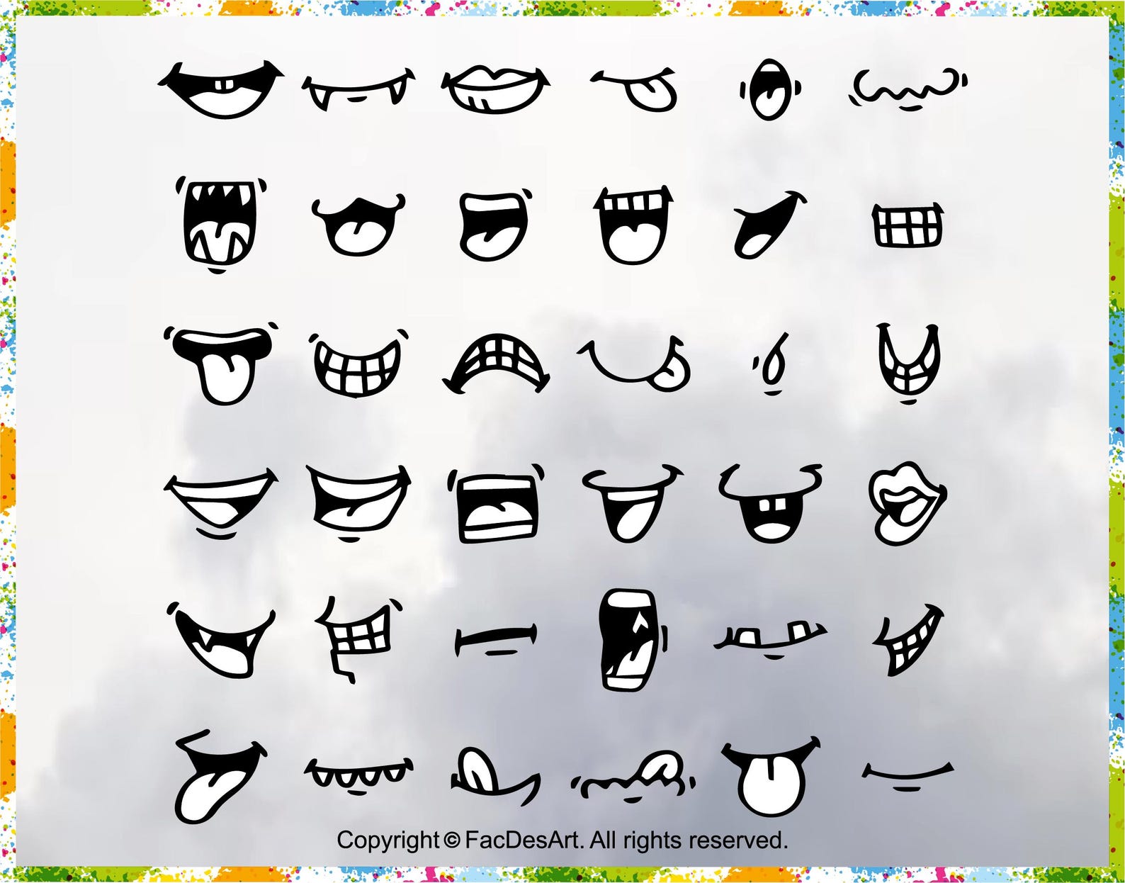 Mouth Clipart Svg, Mouth Svg, Cartoon Mouth Svg, Smile Mouth Svg, Mouth ...