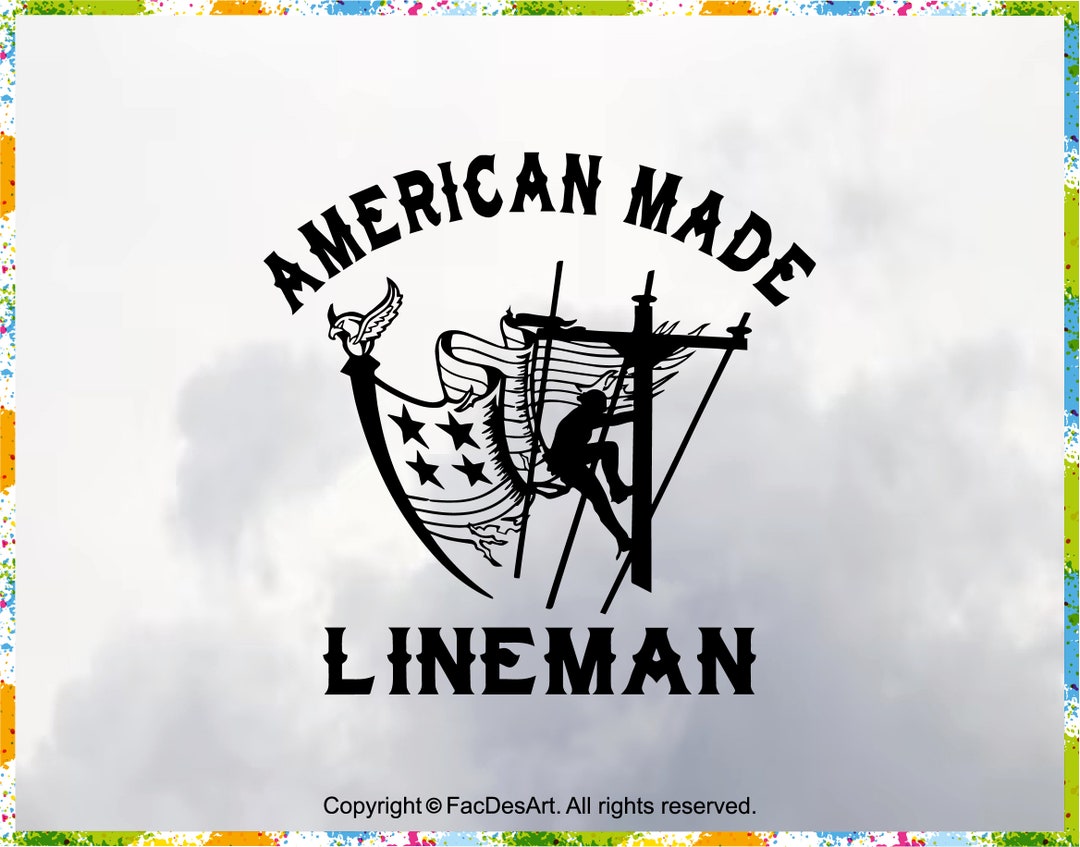 American Made Lineman Svg, Lineman Flag Svg, Lineman Design, Lineman Silhouette, Lineman Svg ...