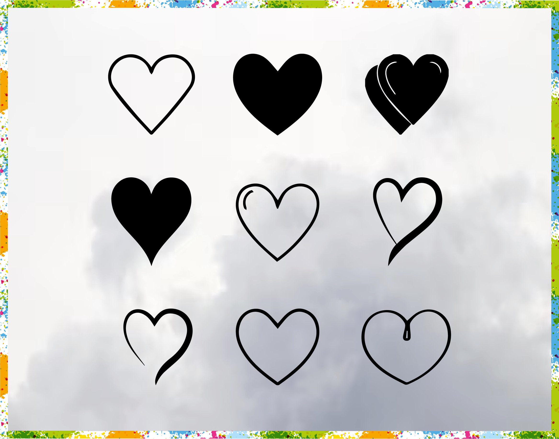 Heart Shape Svg, Heart Outline Svg, Solid Heart, Valentine's Day Heart ...