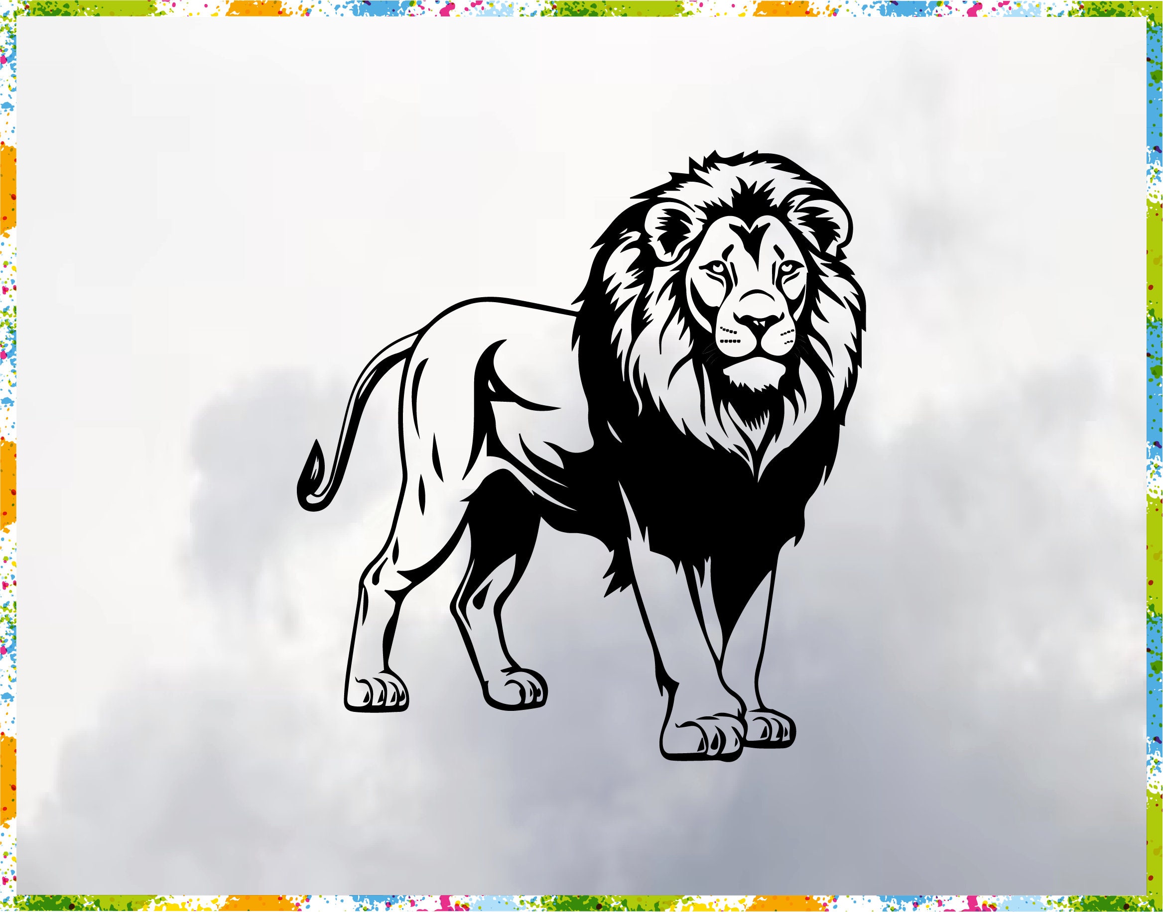 Lion Svg, Lion Clipart, Lion Design, Lion Head Svg, Lion Face Svg, Lion ...