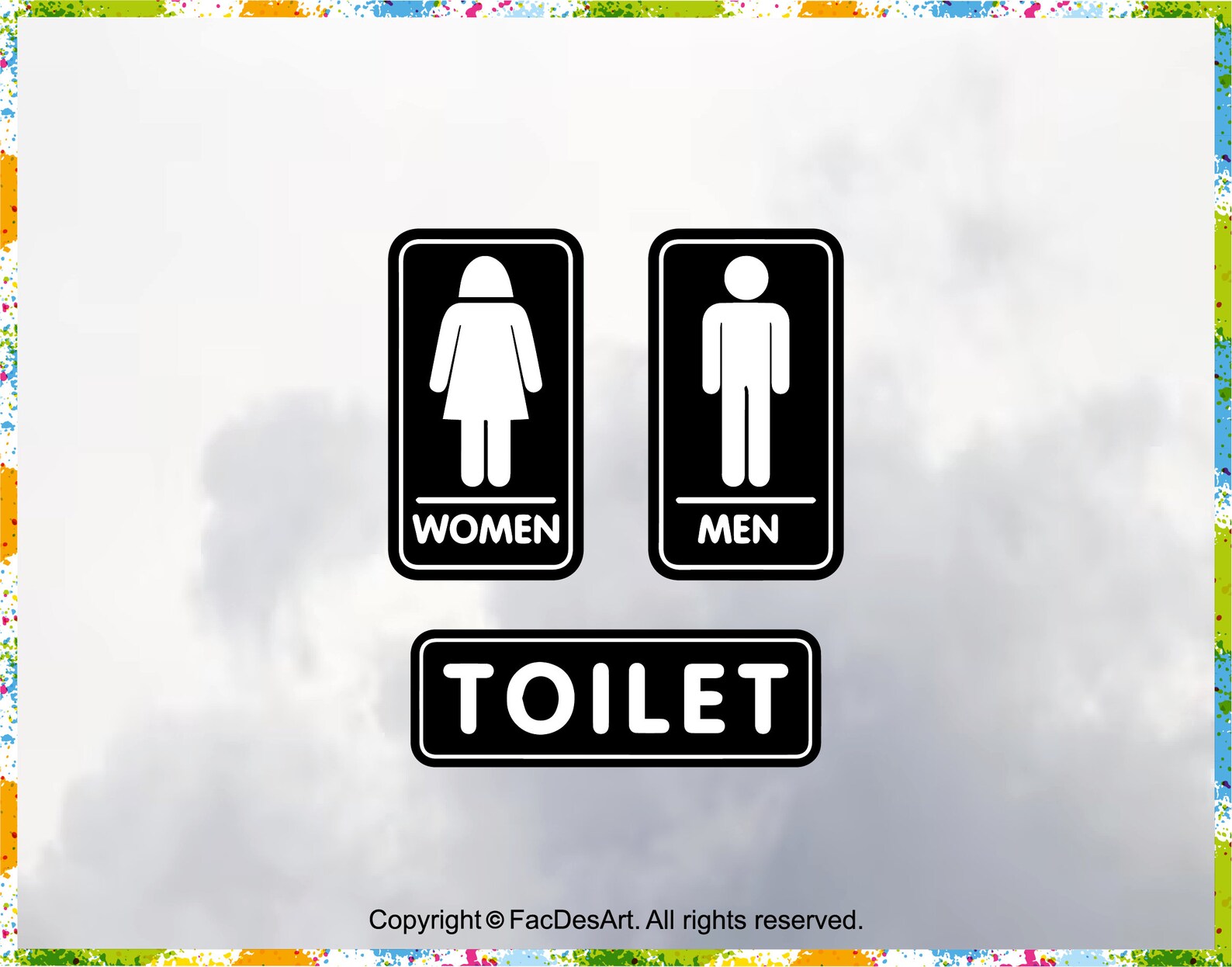 Toilet Svg, Toilet Men Svg, Toilet Women Svg, Toilet Symbol Svg, Wc Man ...
