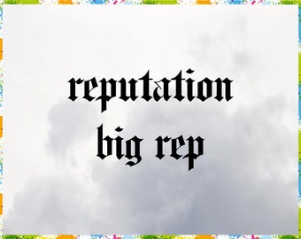 Rep Svg, Reputation Svg, Rep Png, Rep Design, Rep, Reputation Shirt ...