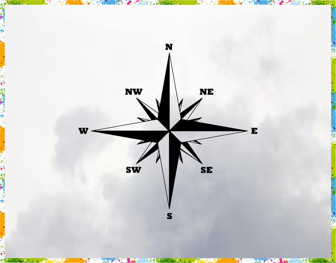 Compass Png, Compass Svg, Compass Rose Svg, Nautical Compass Svg ...