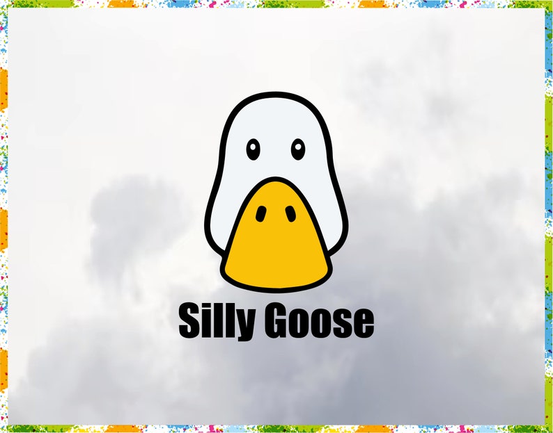 Silly Goose Svg, Silly Goose Head Svg, Silly Goose Decal, Silly Goose ...