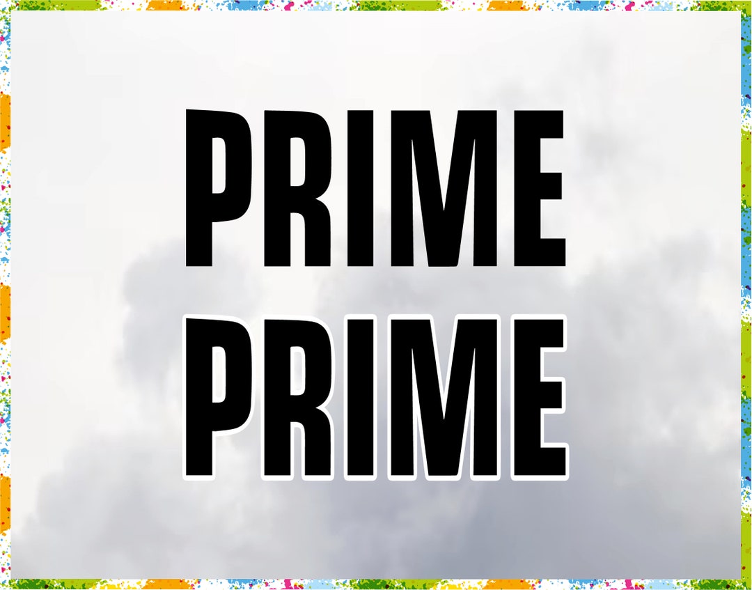 Prime Svg Design: Cut Files for Cricut, Silhouette (digital Download ...