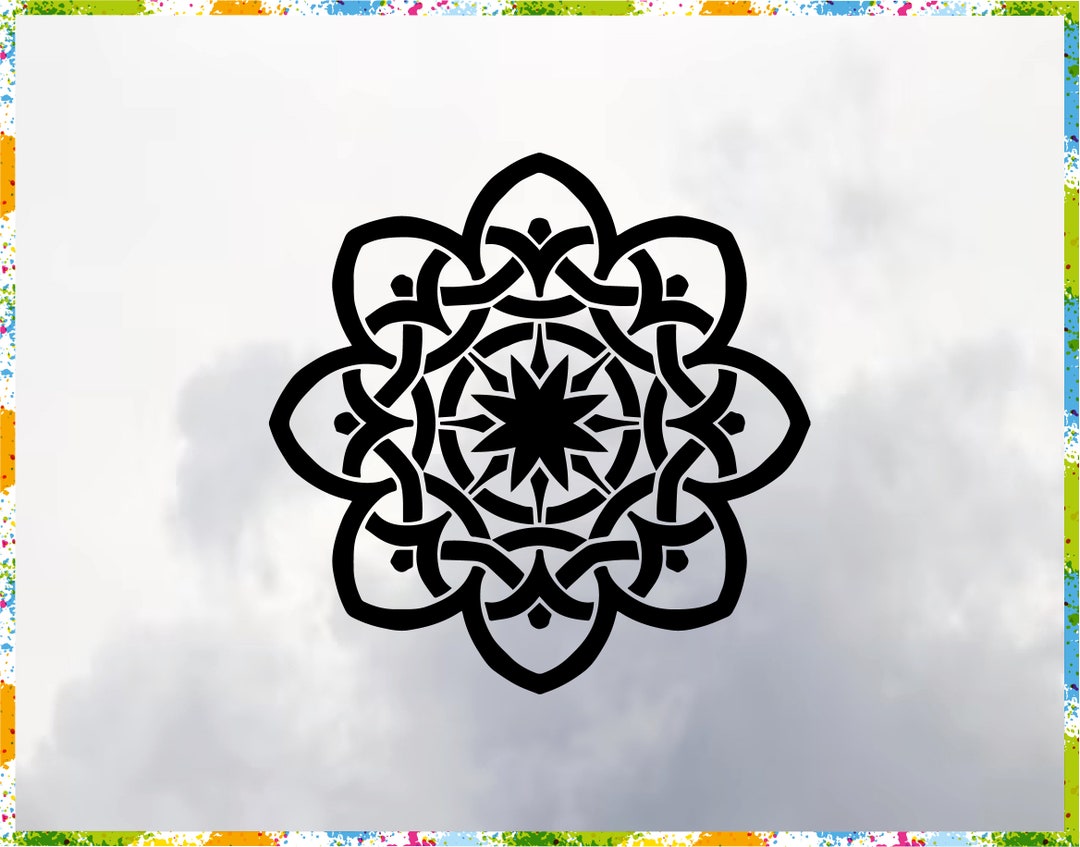 Celtic Knot Svg, Ornamental Line Svg, Decorative Svg, Geometric Svg ...