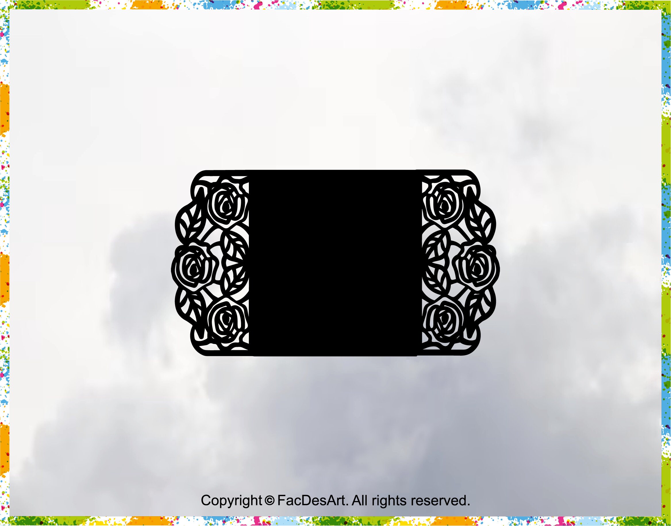 Invitation Svg, Invitation Template, Invite Holder Template, Wedding ...