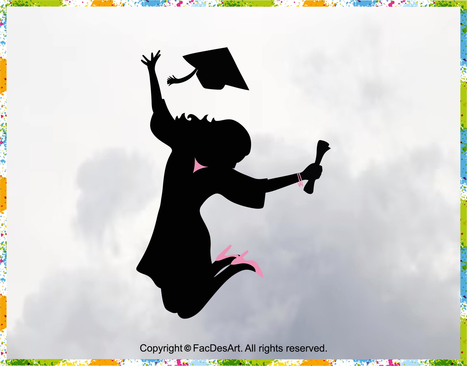 Graduation Girl SVG: Graduate Cap, Diploma (digital Files) - Etsy