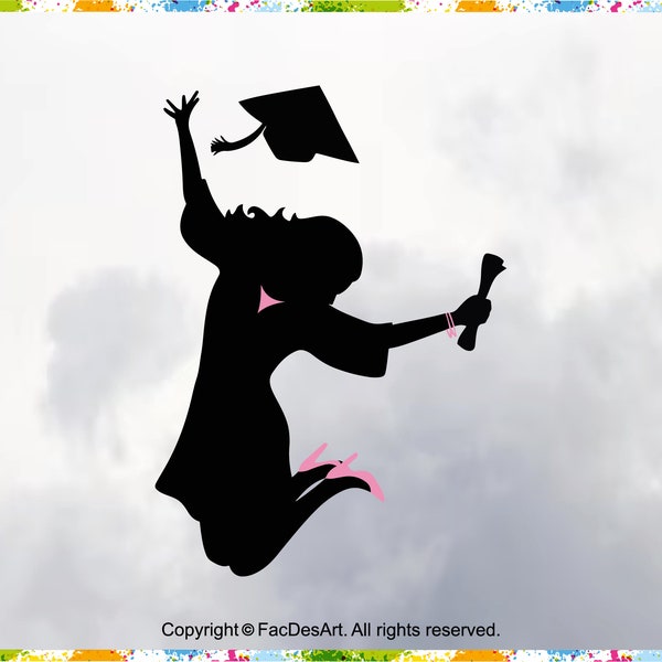 Graduation Girl Svg - Etsy