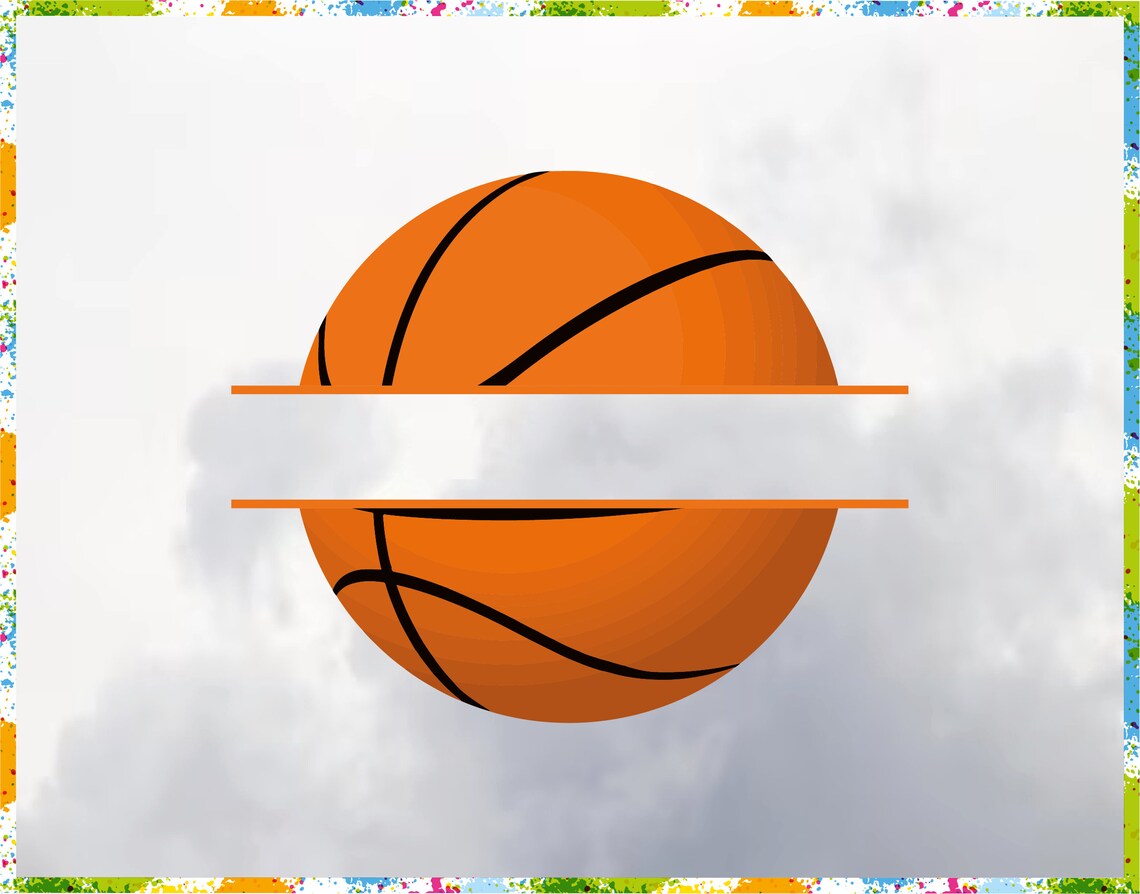 Basketball Svg Basketball Name Frame Svg Basketball Ball - Etsy