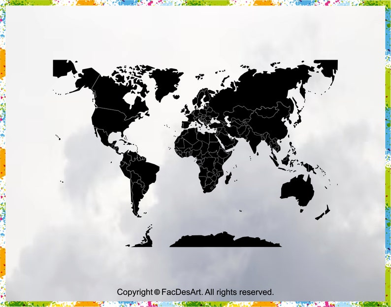 World Map Svg, World Travel Svg, Travelers Svg, World Map Design, Map ...