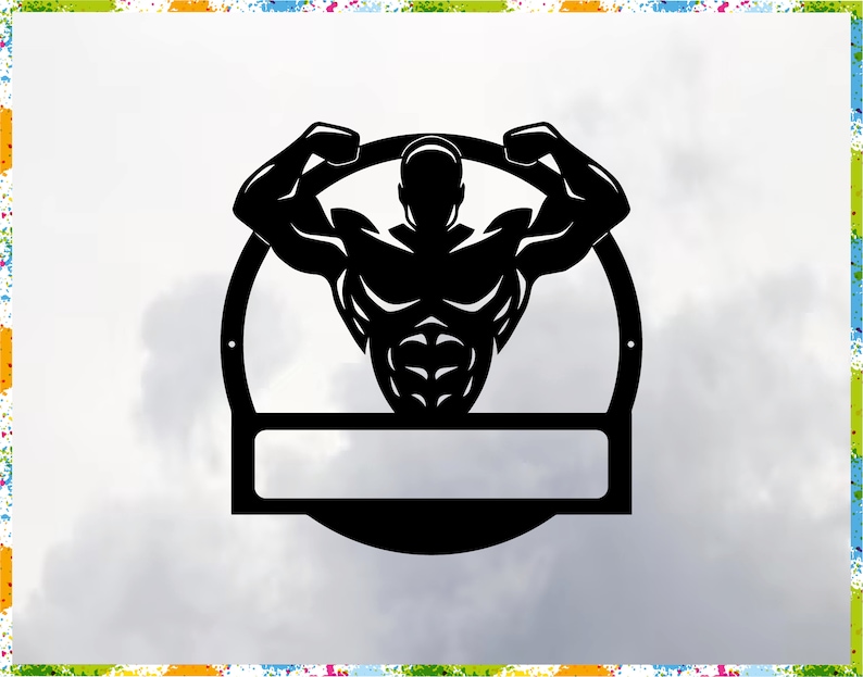 Bodybuilder SVG: Gym Fitness Clipart (digital Files) - Etsy