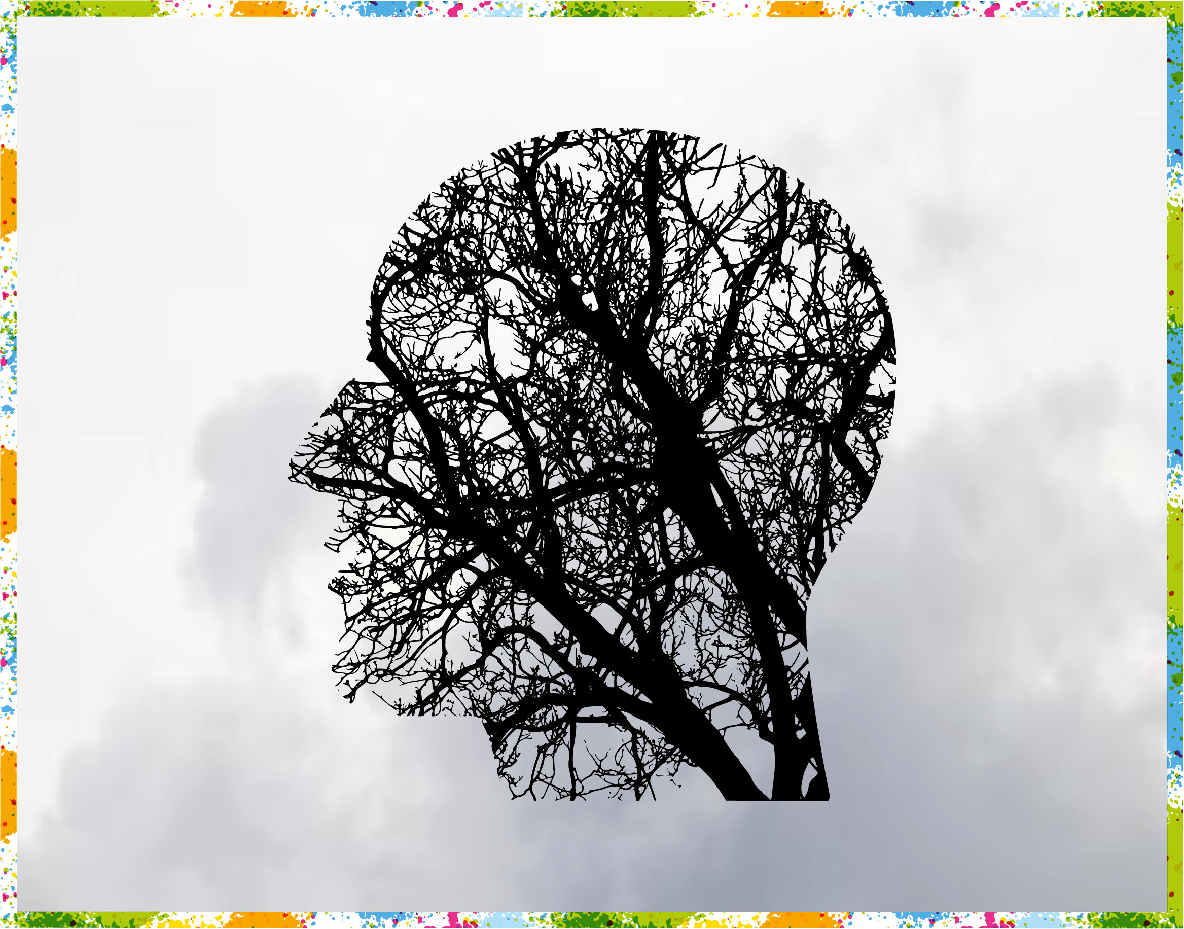 Person Head in Tree, Person Head Like Tree, Person Head Tree Svg ...