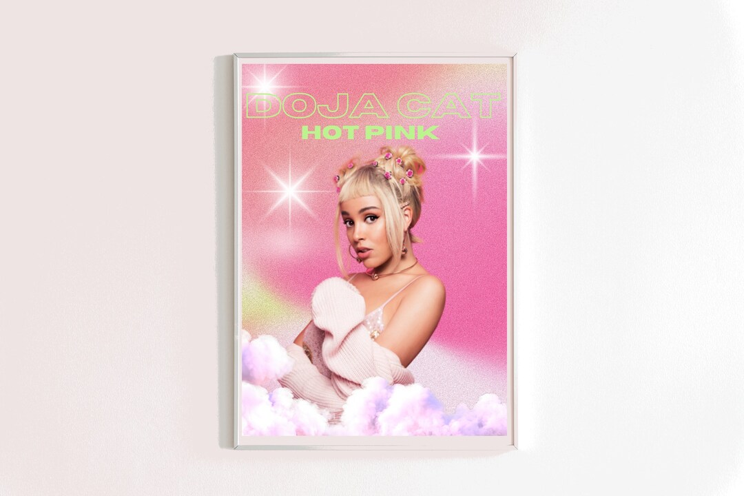 Doja Cat Print Hot Pink Poster Printable Etsy