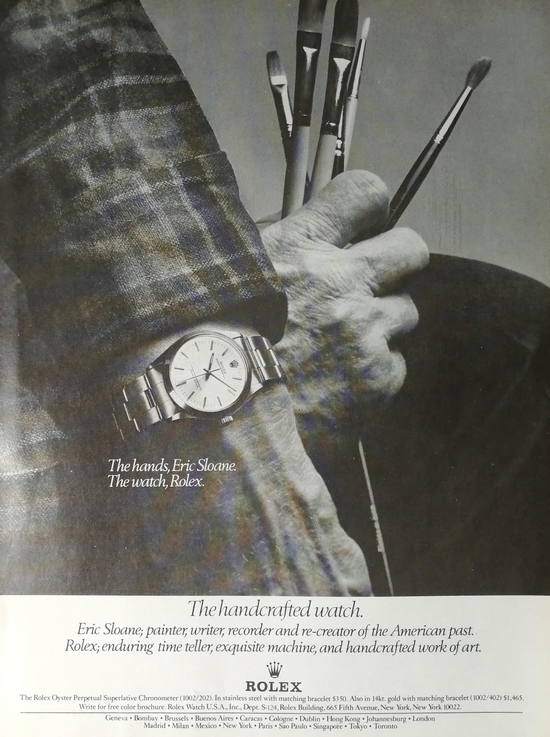 Vintage 1977 Rolex Oyster Perpetual Superlative Chronometer Eric Sloane ...